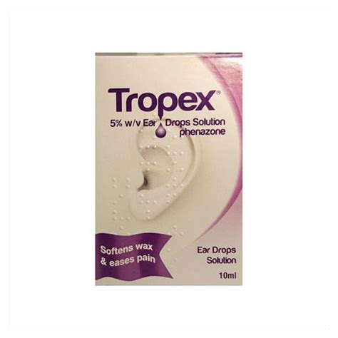 Tropex 5 Wv Ear Drops Solution 10ml Dolans Pharmacy