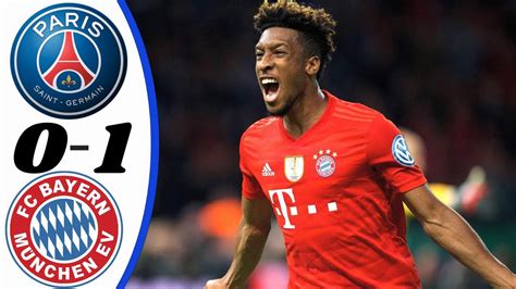 Psg Vs Bayern Munich 0 1 Highlights Uefa Champions League Ucl