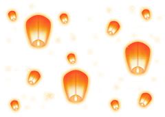 灯火阑珊 png 花瓣网 陪你做生活的设计师 元宵节孔明灯笼