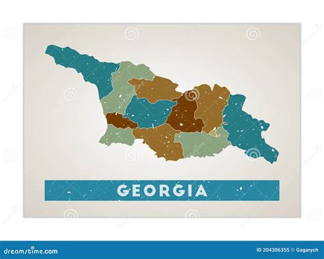 Georgia Map Stock Vector Illustration Of Globe Border 204306355