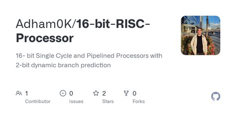 Github Adham0k16 Bit Risc Processor 16 Bit Single Cycle And Pipelined Processors With 2 Bit