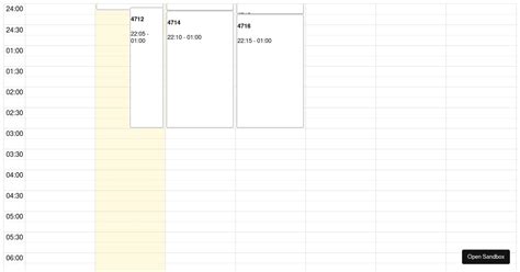 Fullcalendar Overlap Bug Codesandbox