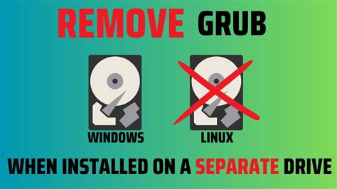 Remove GRUB Bootloader Restore Windows Master Boot Record YouTube