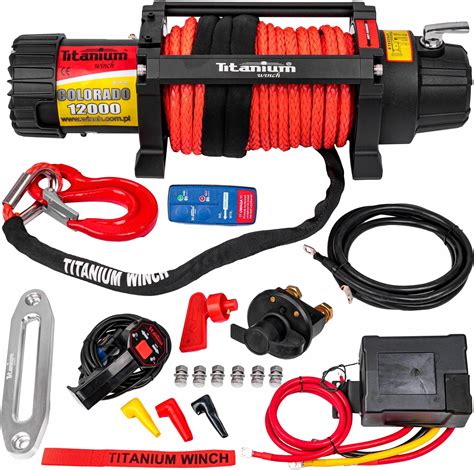 Akcesoria Off Road Titanium Winch Wyciągarka Wciągarka 13000Lbs Lawety