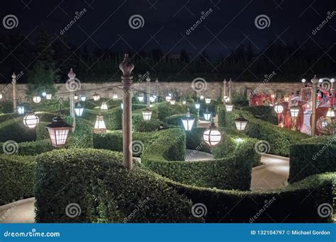 Alice In Wonderland Maze In Shanghai Disneyland China Editorial