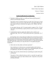 Fischer Esterification Post Lab Questions Sophie Rahman Docx Name Sophie Rahman Partner S
