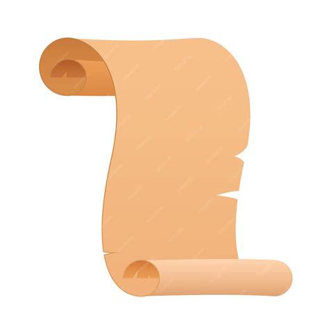 Premium Vector Antique Paper Document For Reading Old Unrolled Parchment Scroll