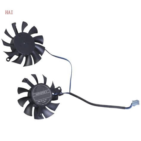 Hai 1 คู่ Ha5510h12f Z กราฟิกการ์ด Cooling Vga Coolers พัดลม 2pin สําหรับ Gtx1650 Lpocv1