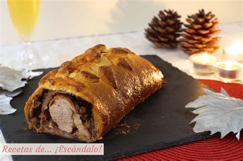 Solomillo Wellington Cómo preparar esta receta de solomillo de cerdo al horno
