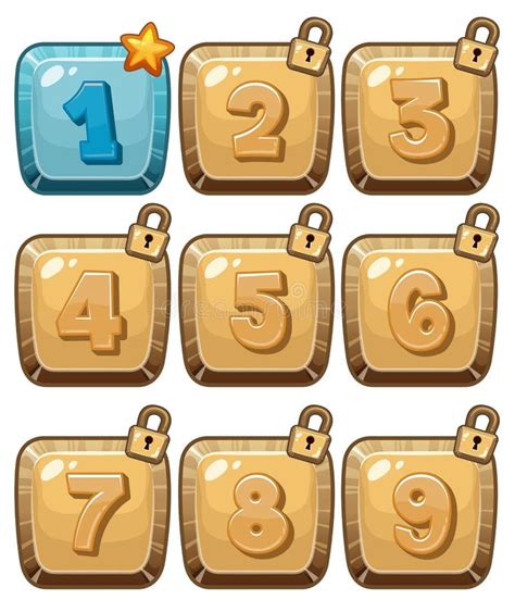 Space Game Level Complete Interface Panels Ui Stock Vector Illustration Of Graphics Logo