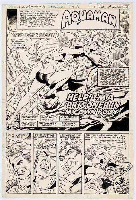 Original Comic Art Action Comics Issue 539 Page 1