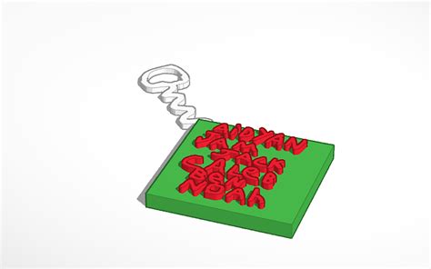 3d Design The Cousins Names Keychain Tinkercad