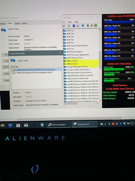 Anyone Else Have This Second Alienware Command Center Device Drivera Yellow Explanation Point
