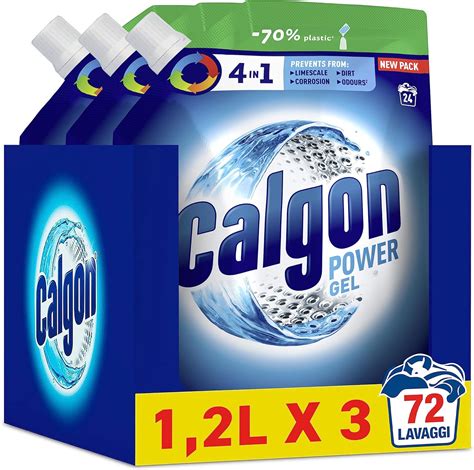 Calgon Power Gel Anticalcare Lavatrice 4 in 1, Anticalcare per ...