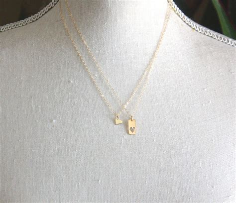 Mother Daughter Necklace Set Mother Daughter Jewelry 2 Piece Etsy