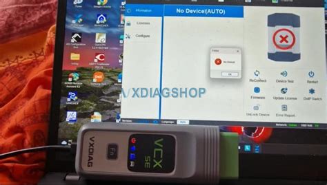 vxdiag vcx se wifi ok usb connection no device solution