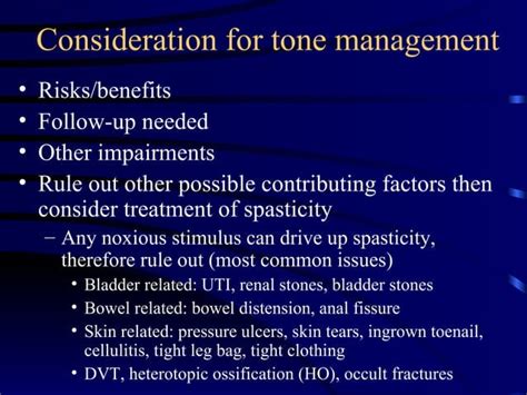 Spasticity Management 1 5 2007 Ppt
