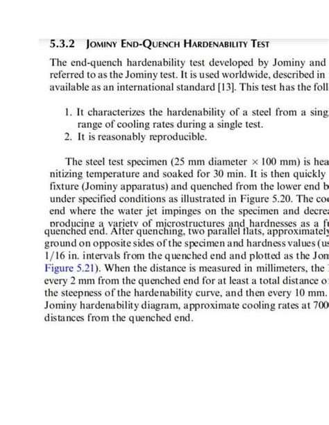 Jominy End Quench Hardenability Test Docx