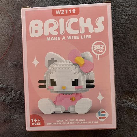 Hello Kitty Build Set 382 Bricks Super Cute New In Depop