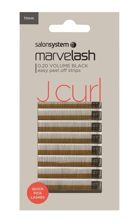 Marvelash Extra Volume J Curl Lash Extensions 11mm Black Beauty And Spa