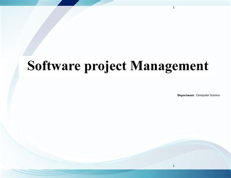Chapter 1 This Is The Shortest Material For Software Engineering Software Project Management