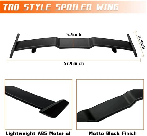 Buy Rockyparts Rear Spoiler Compatible With 2018 2022 8th Gen Camry Le