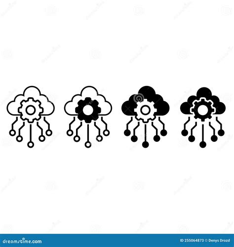 Iot Icon Vector Voorbeeld Van Cloudservice Slim Digitaal Symbool Of