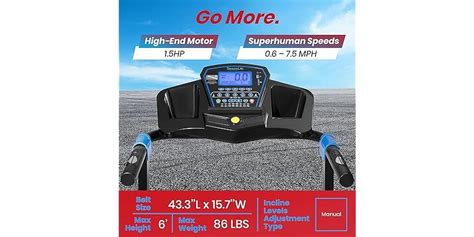 Serenelife Smart Digital Manual Incline Treadmill
