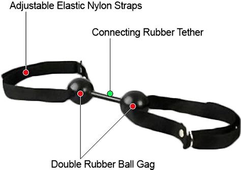 Fetish Fantasy Podwójny Knebel Double Ball Gag Kolor Czarny Ceneopl
