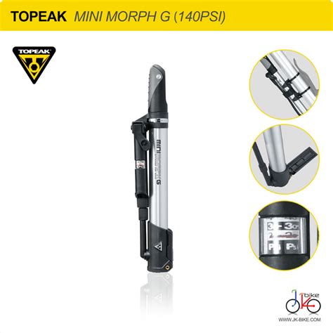 สูบลมพกพา Topeak Mini Morph G 140psi Mini Punp Shopee Thailand