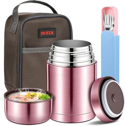 Food Flask 800ml Vacuum Insulated Jar Soup Flask For Hot Cold Food