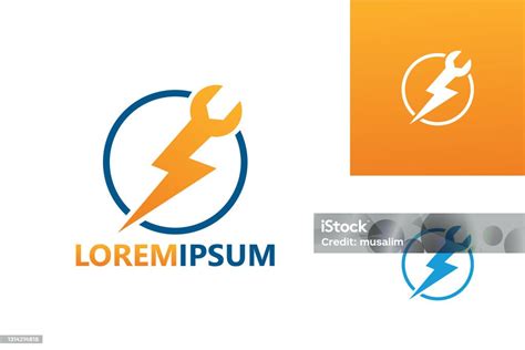 플래시 복구 로고 템플릿 디자인 벡터 엠블럼 디자인 개념 창조적 인 기호 아이콘 기계공에 대한 스톡 벡터 아트 및 기타 이미지 기계공 디자인 렌치 Istock