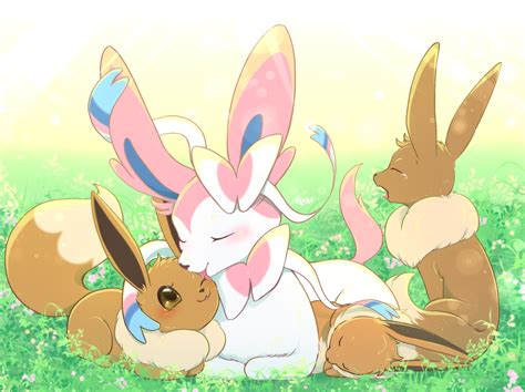 Eevee And Sylveon Pokemon Drawn By Negoya Danbooru