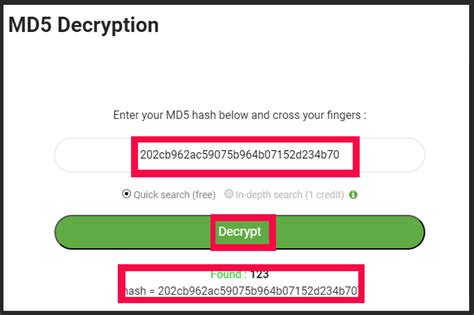 Membaca Password Md5