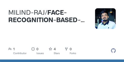 Github Milind Raj Face Recognition Based Attendance System