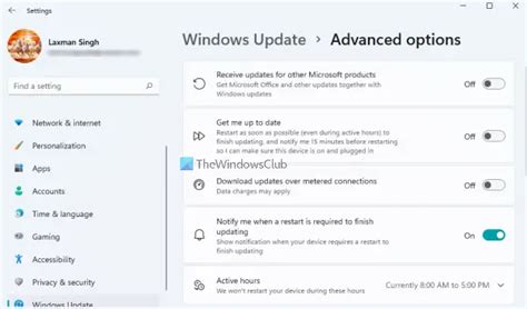 Windows Update Settings In Windows 11