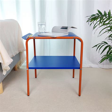 Ivy Bronx Jazyiah Steel Top End Table And Reviews Wayfair