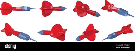 Darts Game Throwing Arrows Realistic 3d Flying Dart With Aerodynamic Wings And Pointed Needle