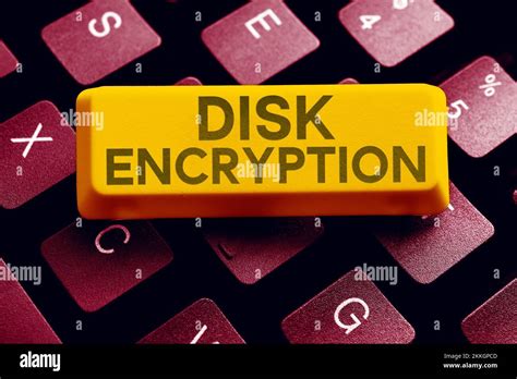 Text Showing Inspiration Disk Encryption Business Idea The Security