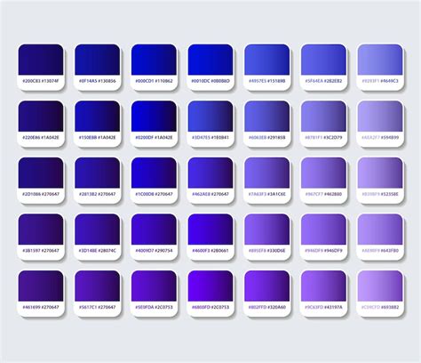 Premium Vector Violet Color Palette With Hex