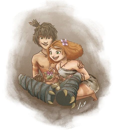 The Croods ~ Another Tomorrow Guy And Eep Aww Disney Cartoons Animated Movies Cartoon