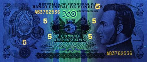 5 Lempiras October 4 1978 Honduras