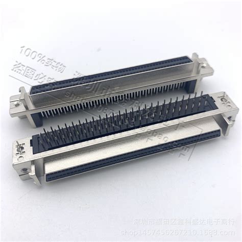 插座连接器SCSI 100PIN弯母孔式90度弯脚弯针HPDB型伺服电机母座 阿里巴巴
