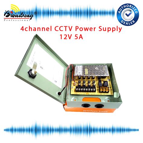 4CH 12V 5A CCTV Fused Centralized Power Supply 4 Channel Ports 12volts