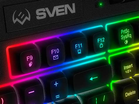 SVEN KB-G8200 Programmable RGB backlit gaming keyboard.