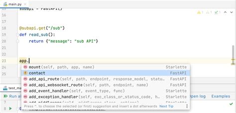 FastAPI PyCharm Documentation
