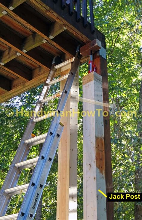 How To Install A 6x6 Wood Deck Post HandyManHowTo