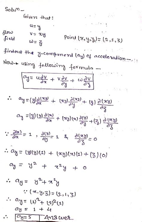 [solved] Determine The Y Component Of The Acceleration Ay At Point Course Hero