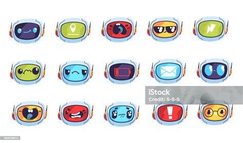 Robot Emoji Robots Avatar Expression Bot Laughing Face Smile Emotion Computer Eyes Cute