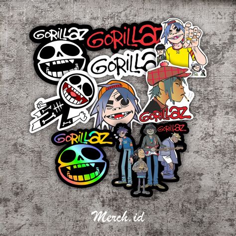 Gorillaz Band Stickersticker Pack Shopee Malaysia